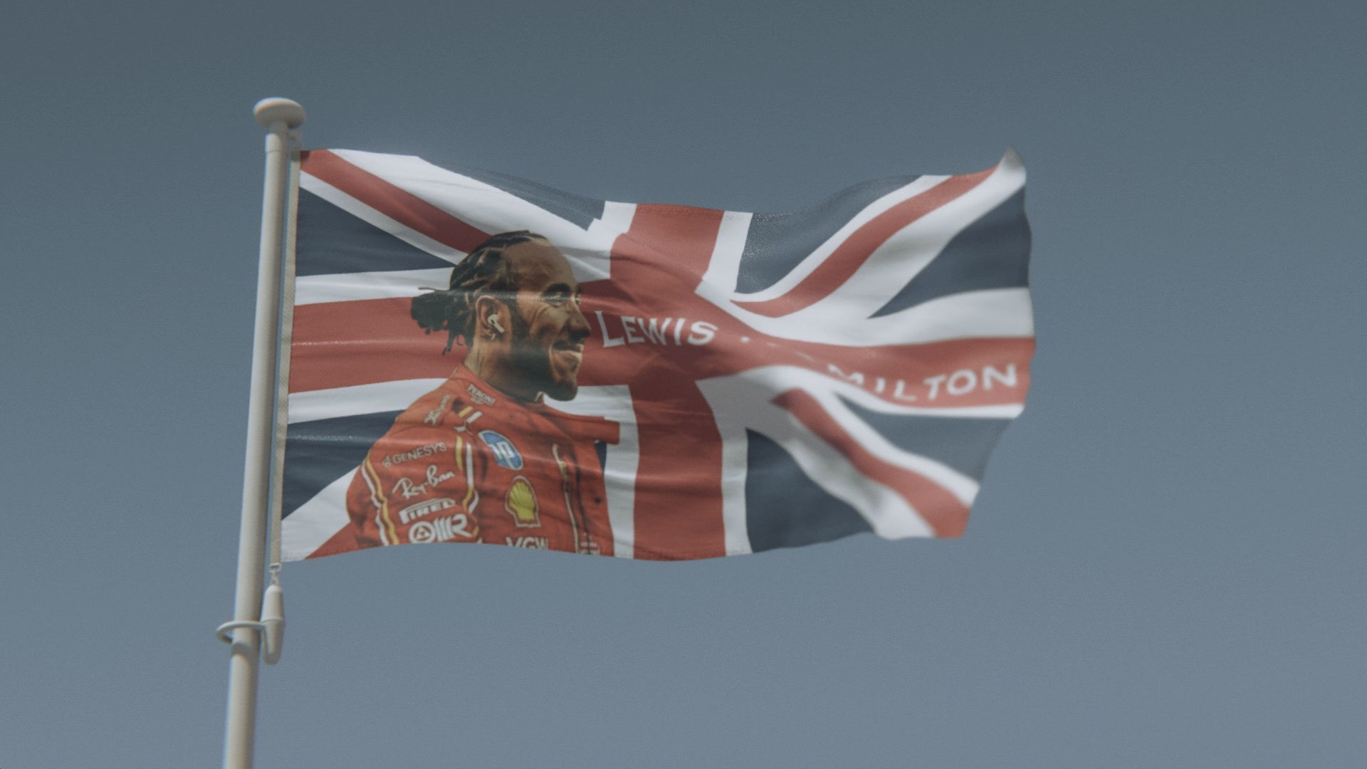 Lewis Hamilton Ferrari F1 Flag – Formula 1 Racing Team Banner for ...